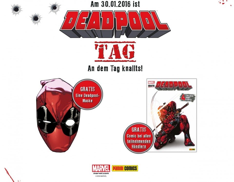 Deadpool Tag - Gratis Comic vom Bad Ass aus dem Marvel Universum