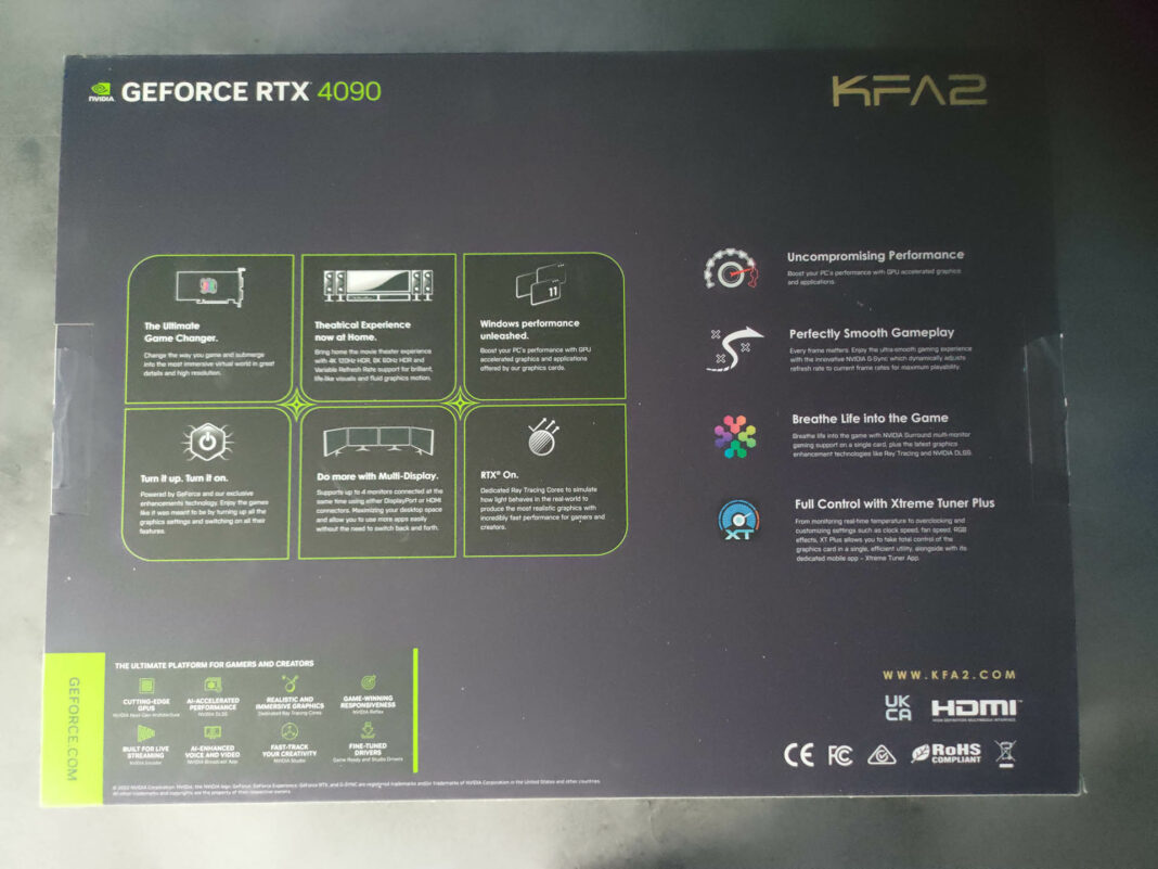 KFA2 GeForce RTX 4090 SG – Test/Review - game2gether